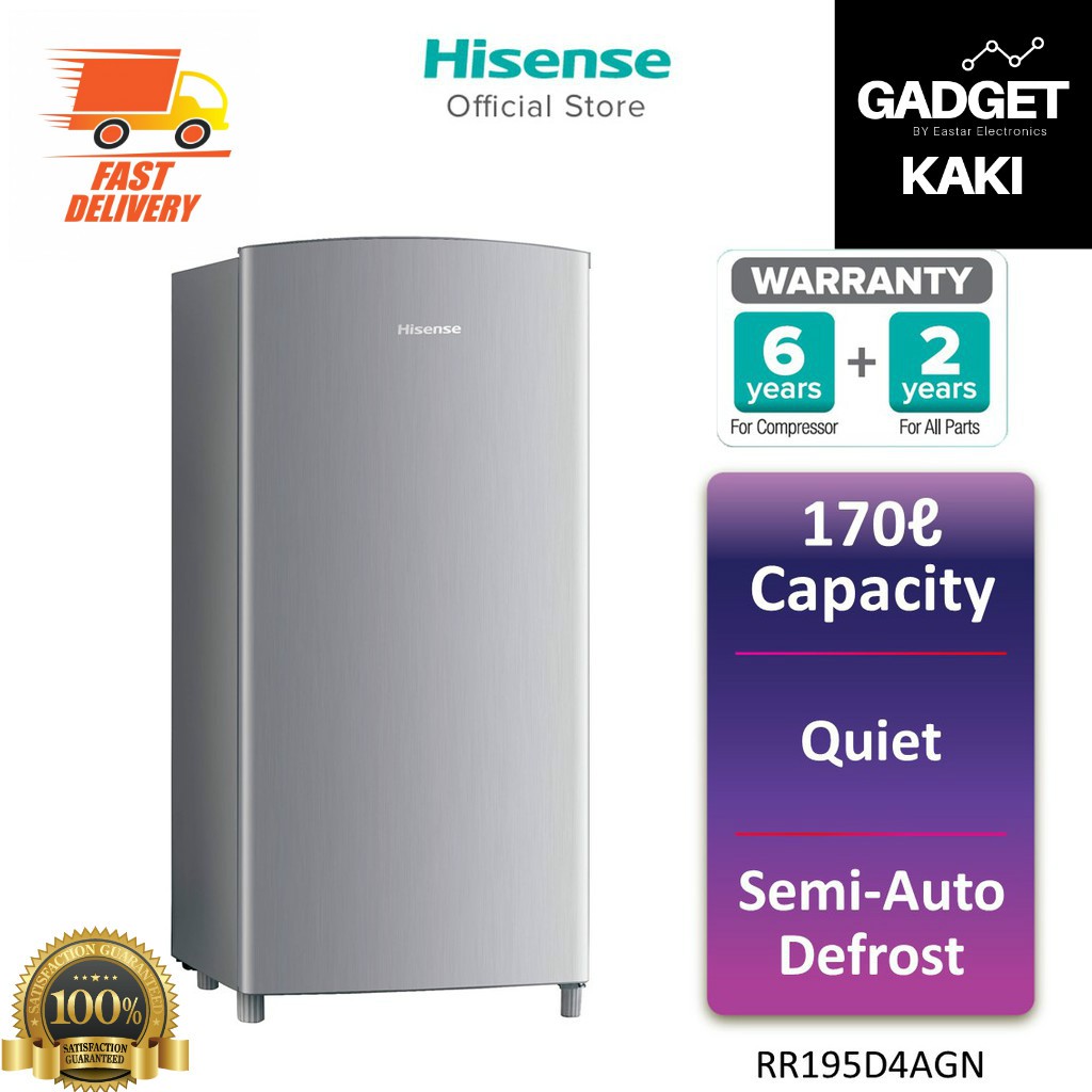 Hisense Fridge 1 Door Refrigerator 170L Single Door Refrigerator 6Years ...