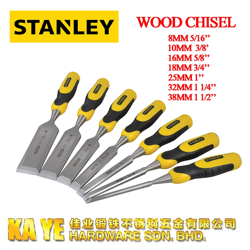 Stanley Dynagrip Wood Chisel 6mm - 38mm | Shopee Malaysia
