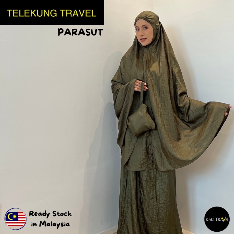 Telekung Parasut Travel | Shopee Malaysia