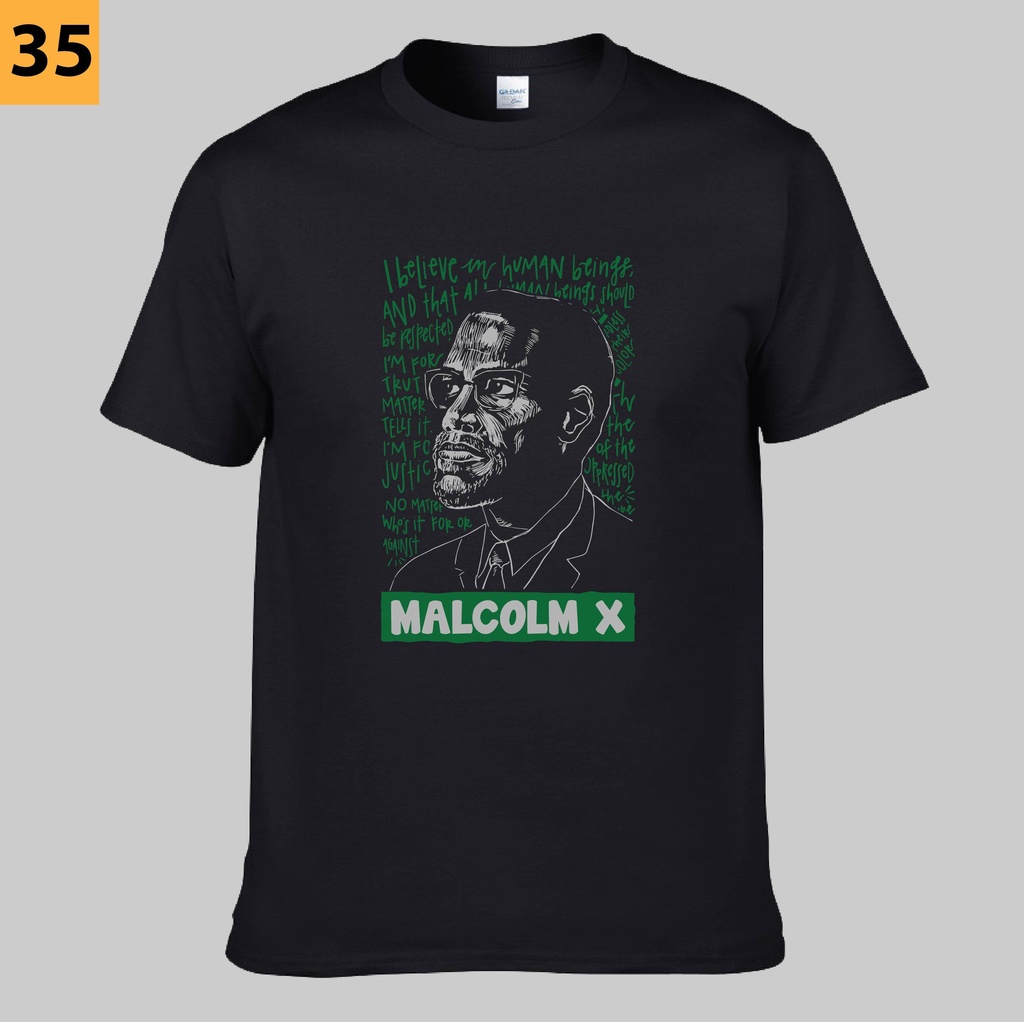 Malcolm X - Graphic Tee - [XS-5XL] - 100% Premium Cotton - Black ...