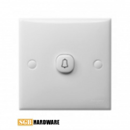 Schneider Clipsal S-Classic 10A 1 Gang Bell Switch With Bell Symbol ...