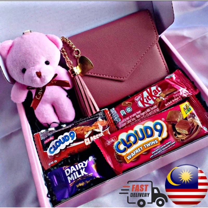 [FREE WISHCARD] SURPRISE BOX CHOCOLATE GIFT BOX HADIAH BIRTHDAY ...