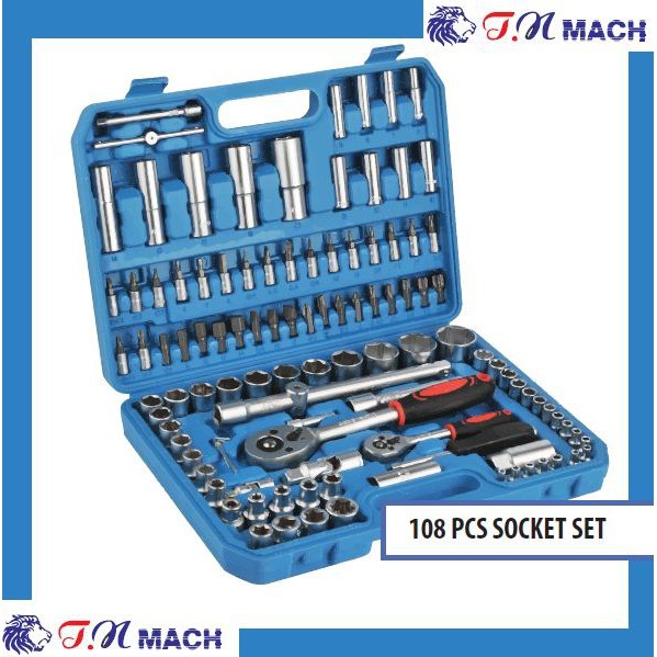 108pcs socket set (1/4”, ½”) | Shopee Malaysia
