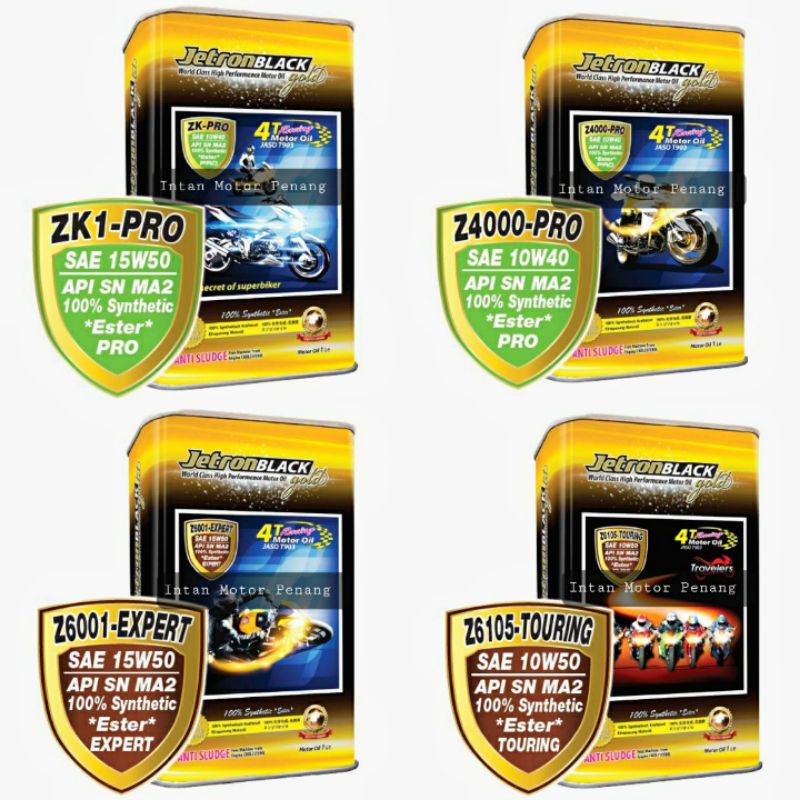 Jetron Black Gold Ester Fully Synthetic Lubricant Engine Oil ZK1-PRO ...