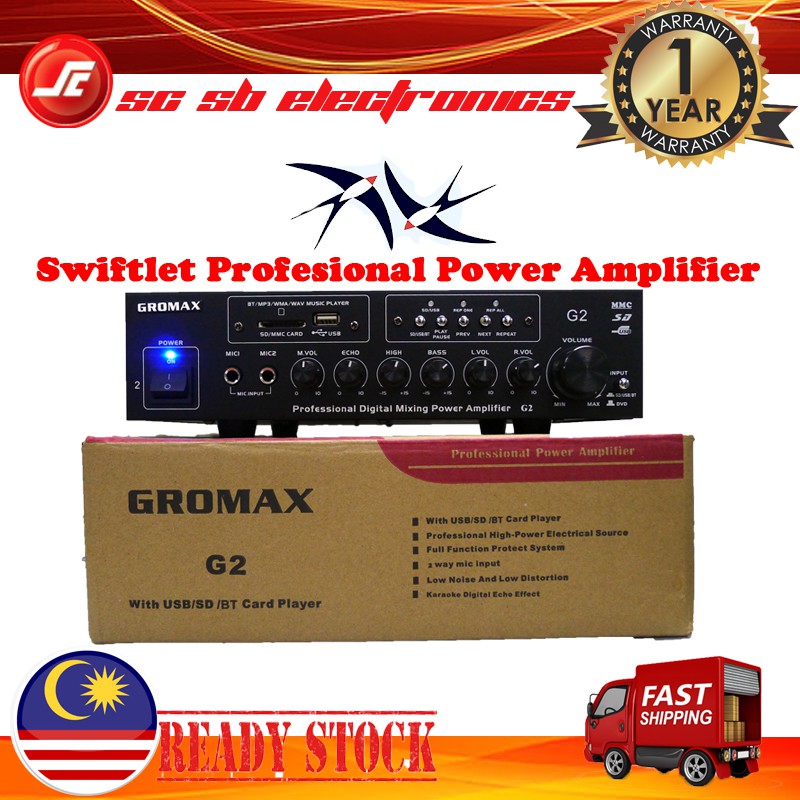 GROMAX G2 Professional Power Amplifier Swiftlet Farming use (rumah ...