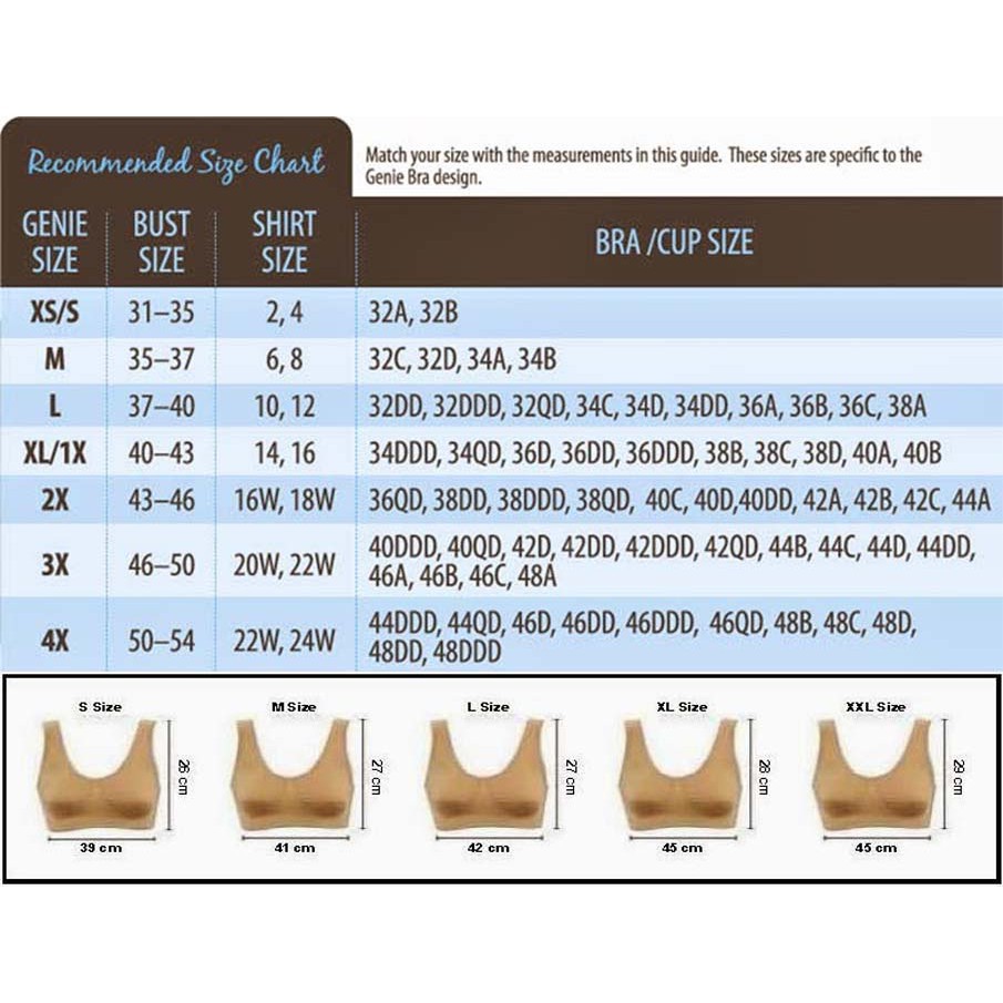 Wholesale 100% Original High Quality Seamless Genie Bra 3 Pcs | Shopee ...