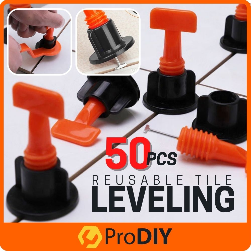 50pcs/set Construction Tools Wall Floor Tile Leveling System with ...