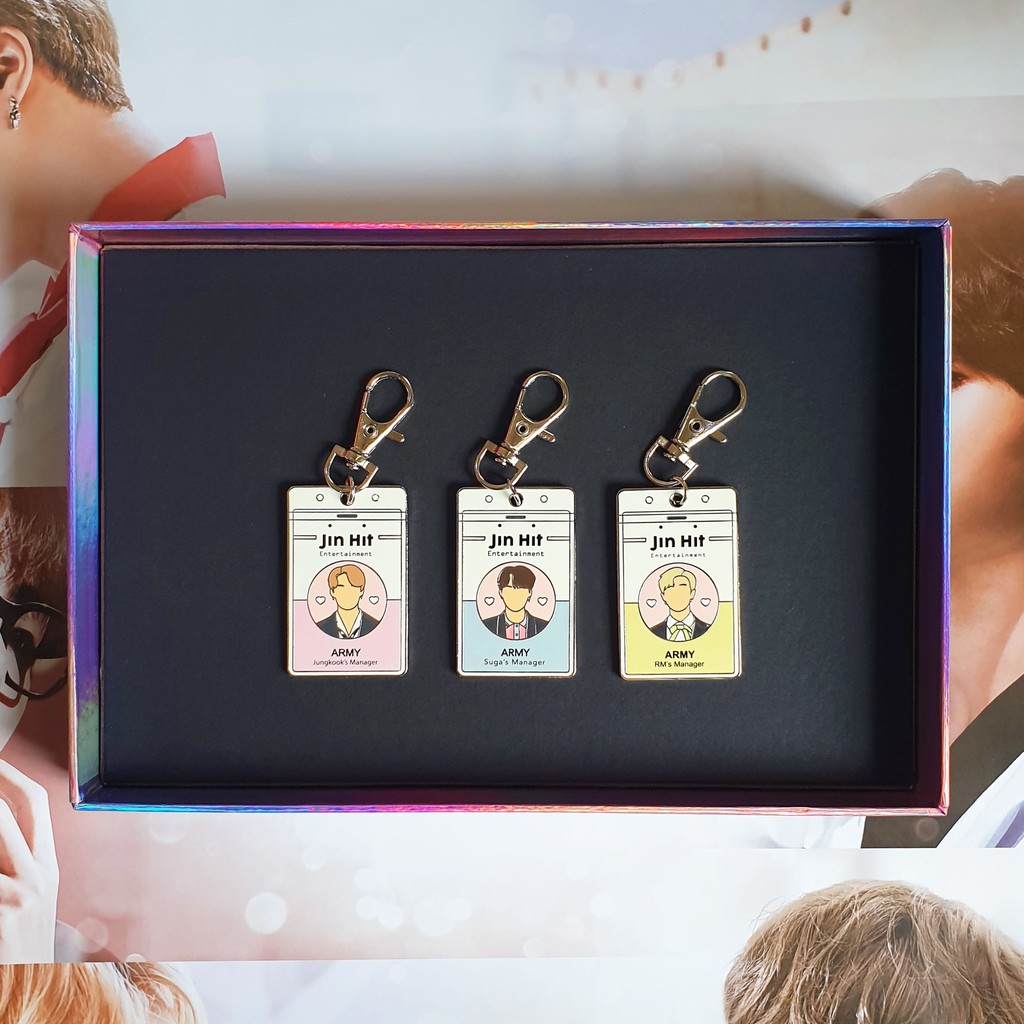 Keychain BTS - Manager Keychains (RM, Suga, Jungkook) | Shopee Malaysia