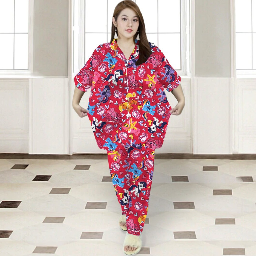 Pajama CP JUMBO SIZE XXL-Sleeping Pajamas/DORA/Pajamas Pajama XXL BLACK ...