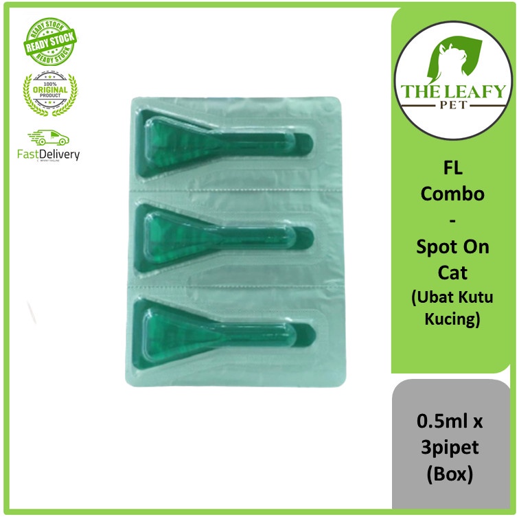 FL Combo Spot On Cat ( Ubat Kutu Kucing ) - 0.5ml x 3 Pipet ( Box ...