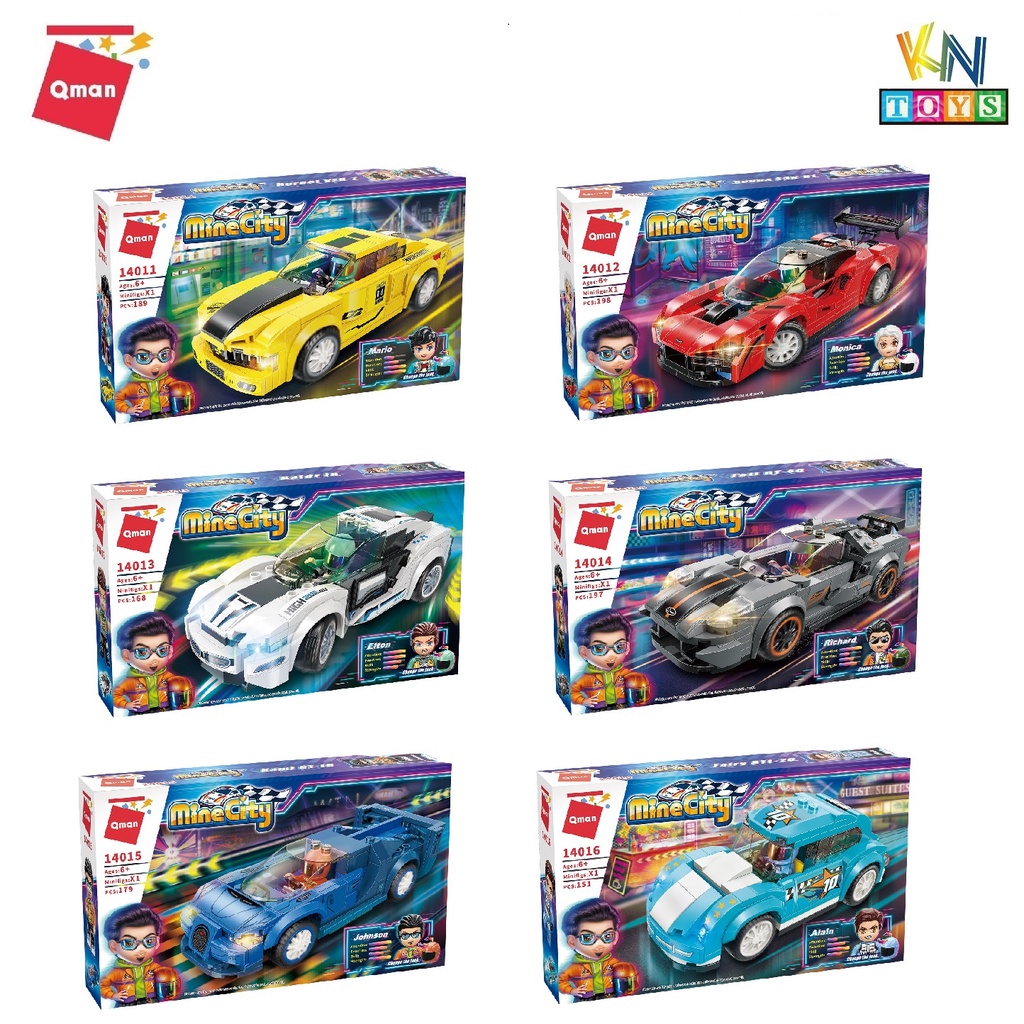 Qman assembly and puzzle toys - Racing cars (many different models ...