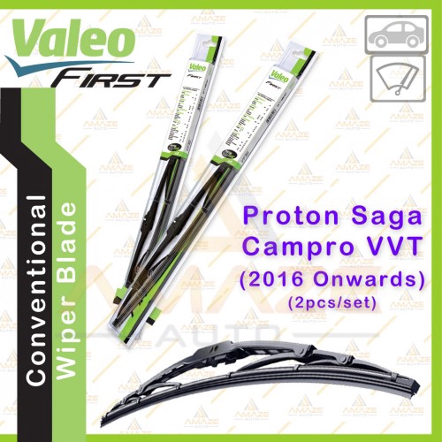 Valeo First Wiper Blade for Proton Saga Campro VVT (2016 Onwards) (2pcs ...