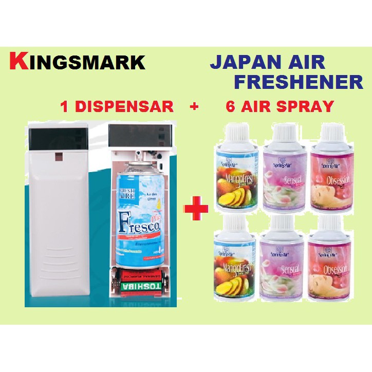 JAPAN IMPORT Air Freshener Spray Dispenser Complete set ( 3 years ...