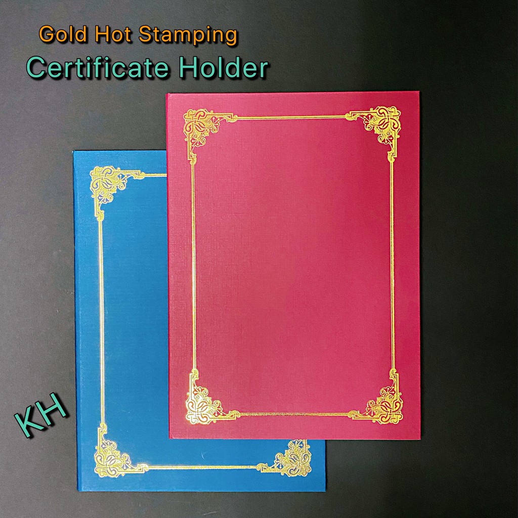 Certificate Holder/ Hardcover Certificate Folder/ Folder Sijil | Shopee ...