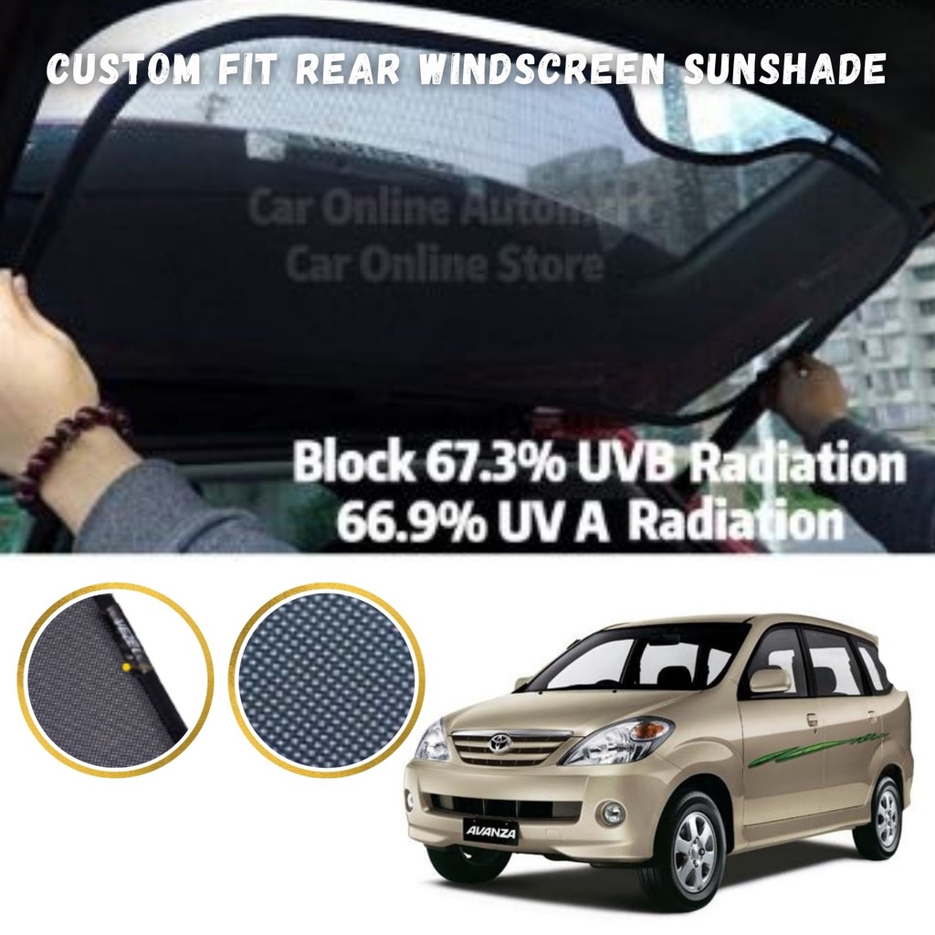 For Toyota Avanza 2005 to 2012 ~ Custom Fit OEM REAR Windscreen ...