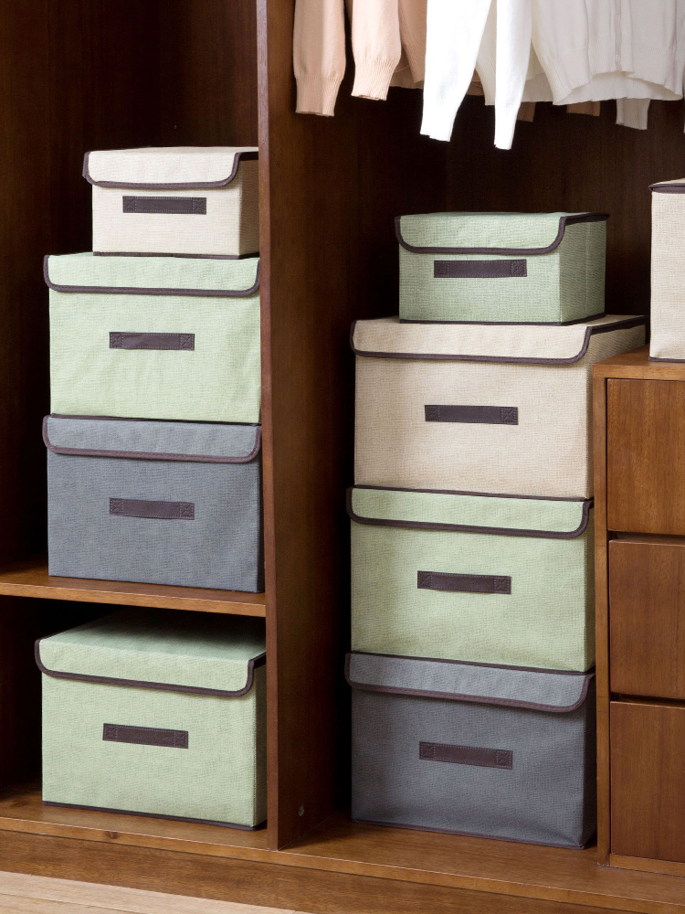 【Exquisite life living shop】The Foldable Cloth Storage Box Home ...