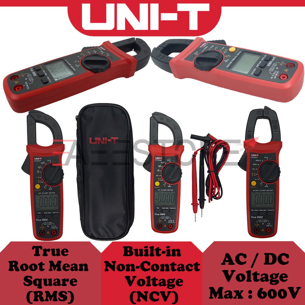 Uni-T UT 200+ Series 400-600A Digital Clamp Meter ( UT 201 / UT 202 ...