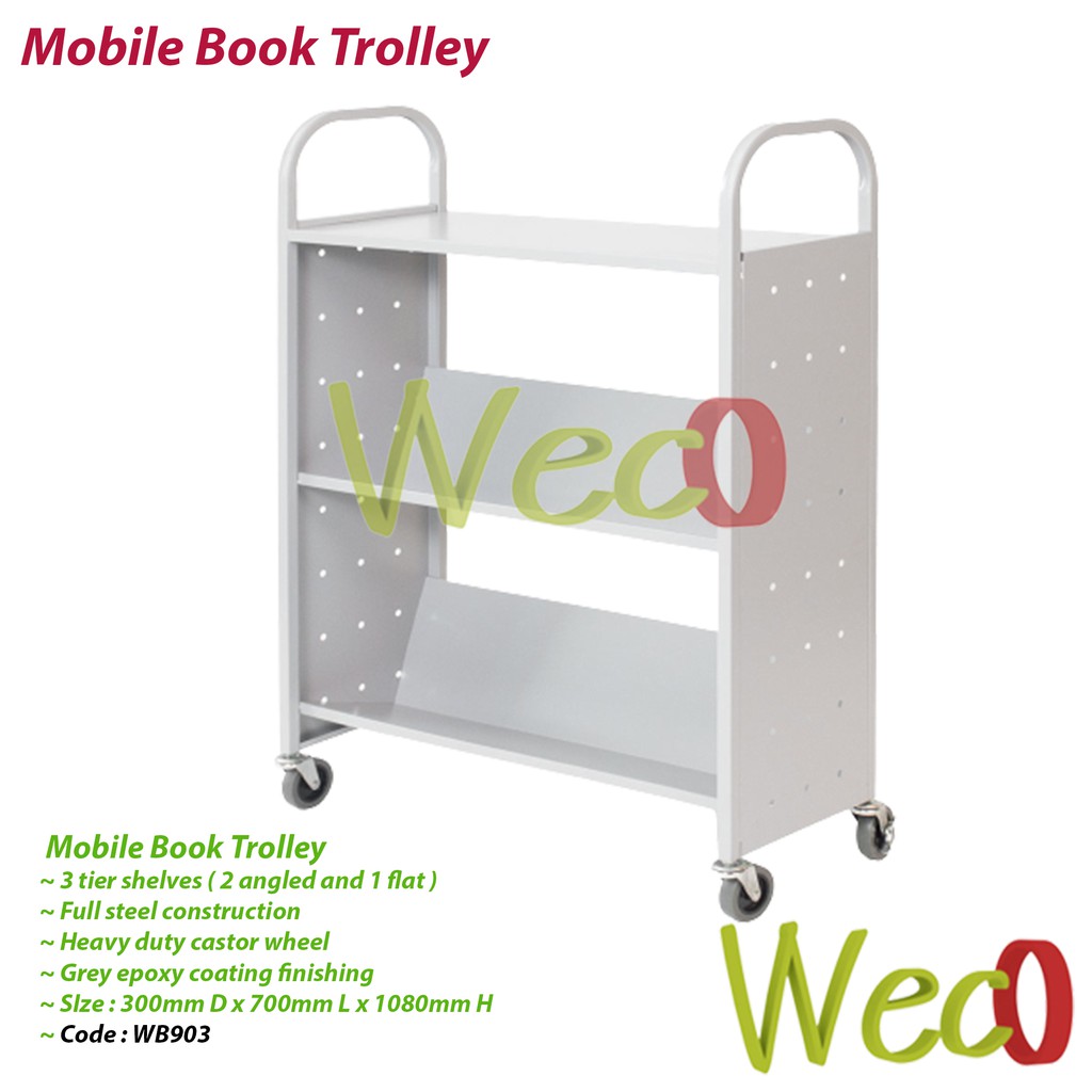 Mobile Book Trolley 3 TYPE | Shopee Malaysia