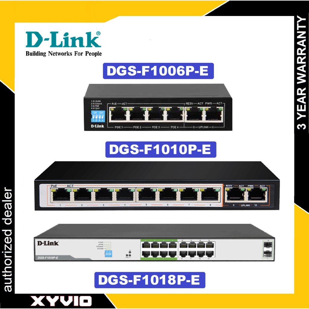 D-Link DGS-F1006P-E | DGS-F1010P-E | DGS-F1018P-E | DGS-F1026P-E | DGS ...