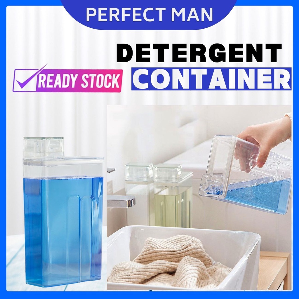 PM - Laundry Detergent Container Refillable Laundry Bottle Storage ...