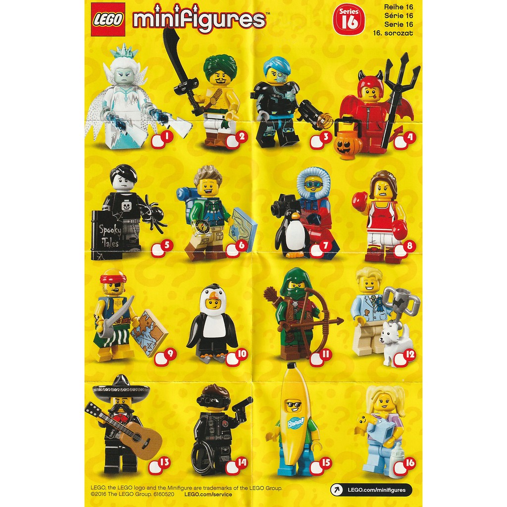 LEGO 71013 SERIES 16 COLLECTIBLES MINIFIGURES 2016 CMF LIMITED EDITION ...