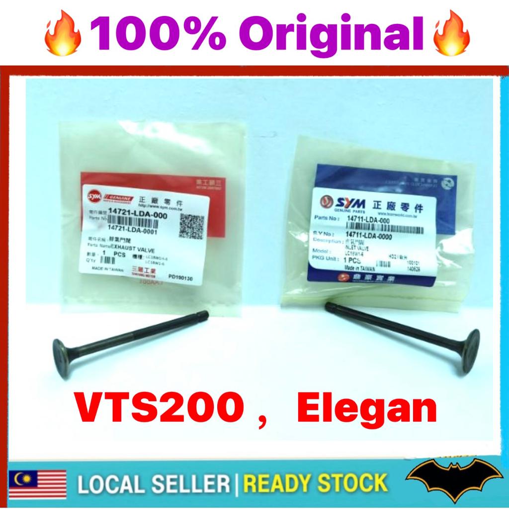 SYM VTS200 IN VALVE / EX VALVE (ST / ORIGINAL) VTS200 ELEGAN VTS VALVE ...