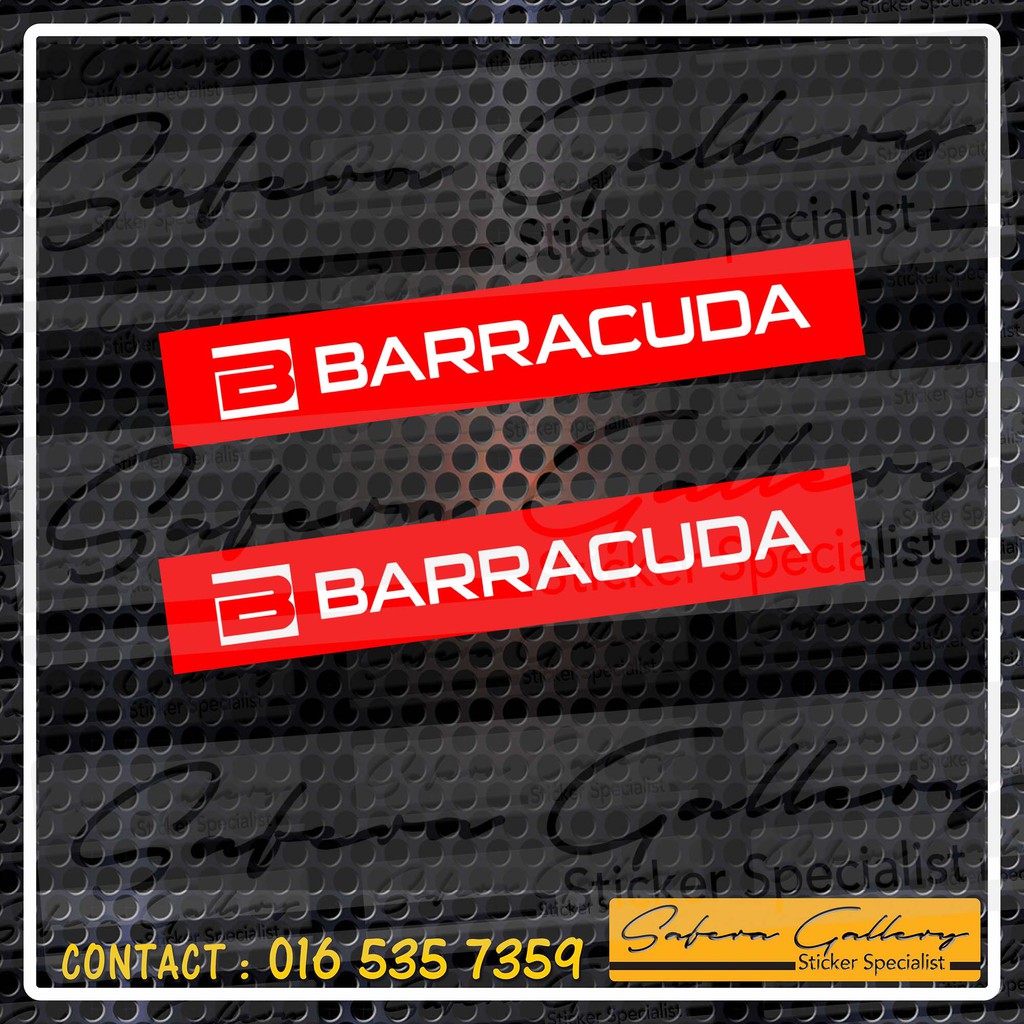 barracuda logo sticker decal cutting sticker | Shopee Malaysia