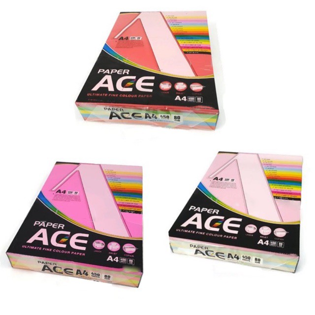 ACE A4 Mix Ultimate Fine Colour Paper (Prima/Light/Cyber) | Shopee Malaysia