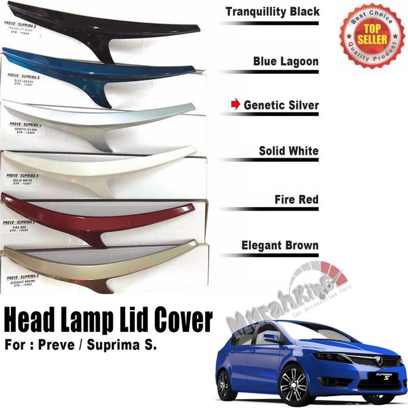 Proton Suprima S Custom Fit ABS Car Headlamp Eyelid (Genetic Silver ...