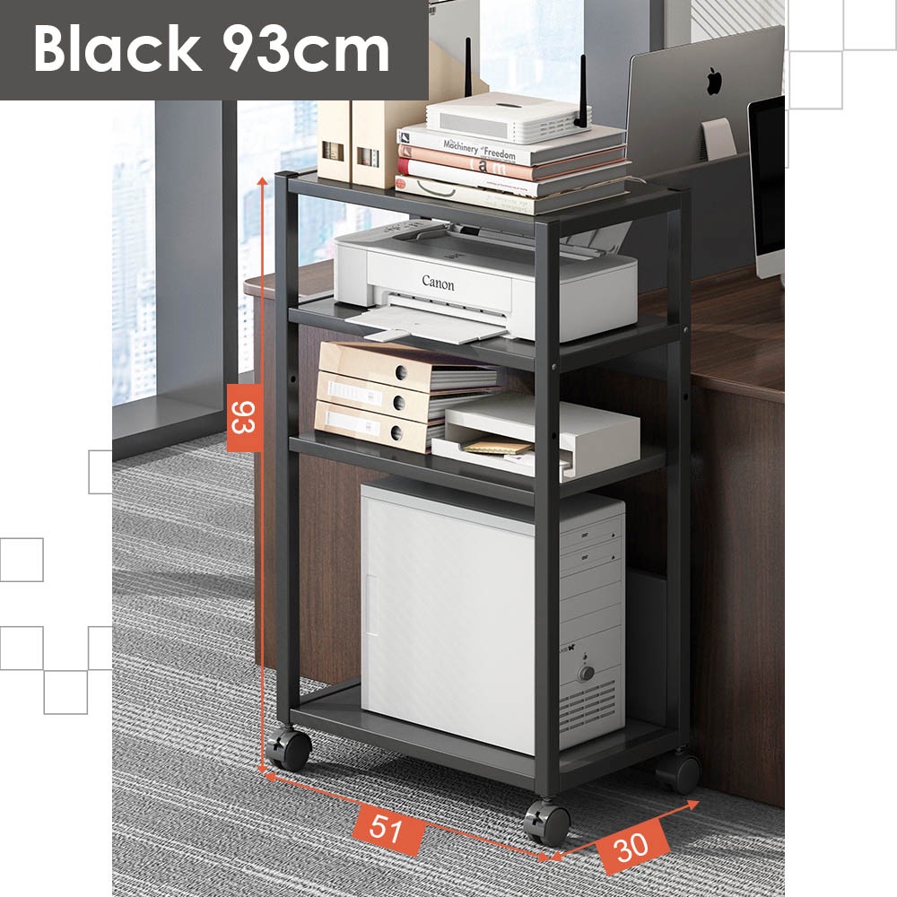 Encora Multipurpose Storage Rack Printer Shelf Simple Office Bookshelf ...