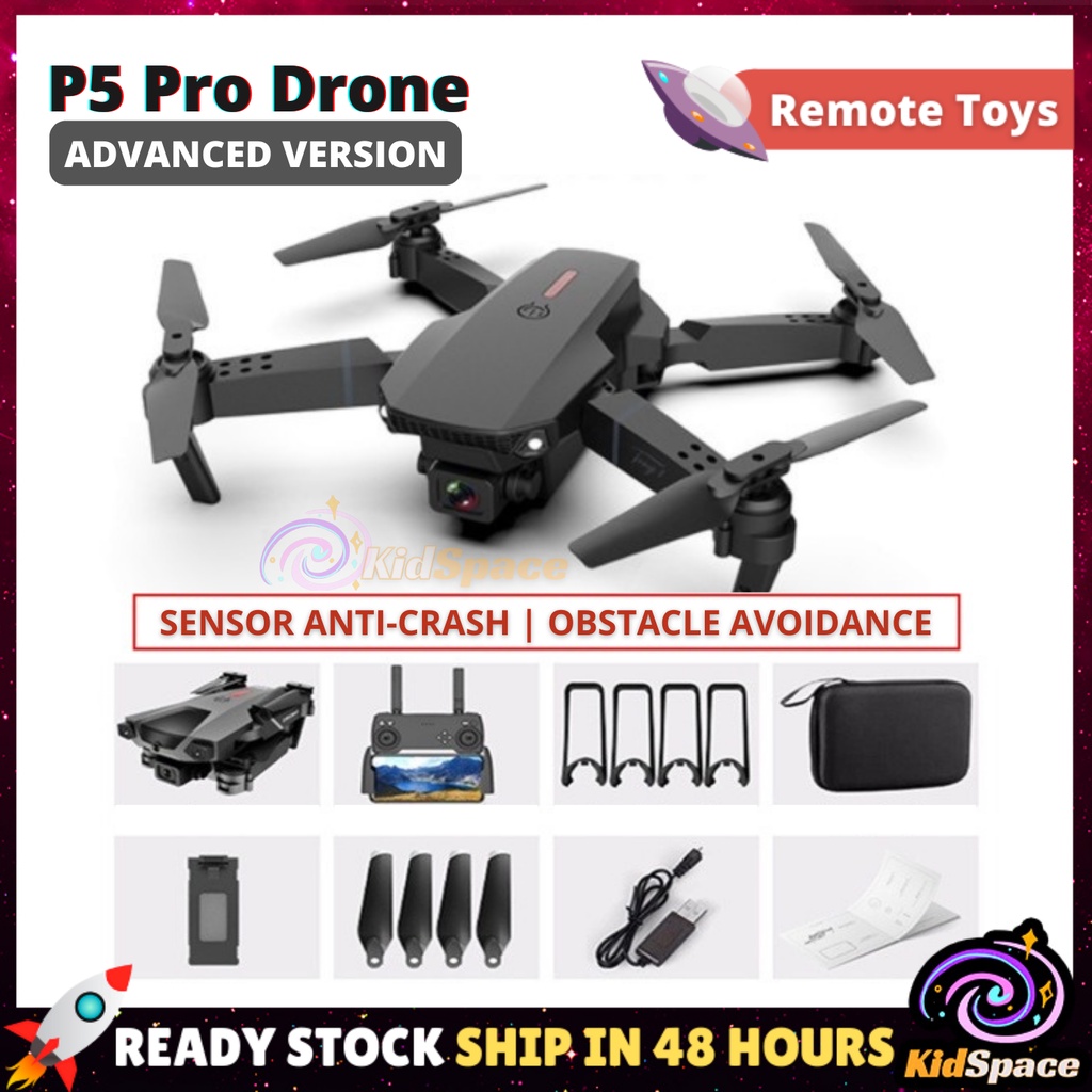 [OBSTACLE AVOID] KidSpace P5 PRO Drone RC Quadcopter | WIFI FPV 4K Dual ...