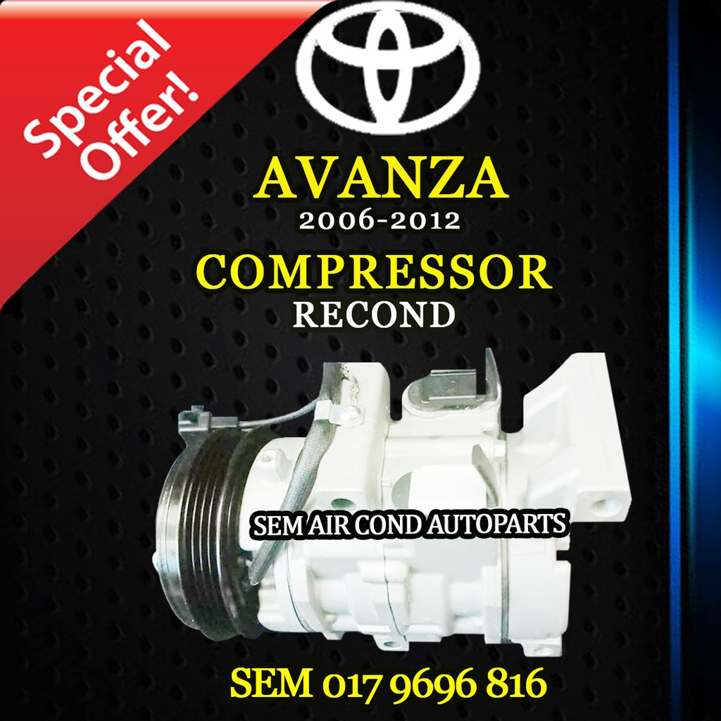 TOYOTA AVANZA OLD MODEL 2006-2012 YEAR FIRST BATCH RECOND COMPRESSOR ...