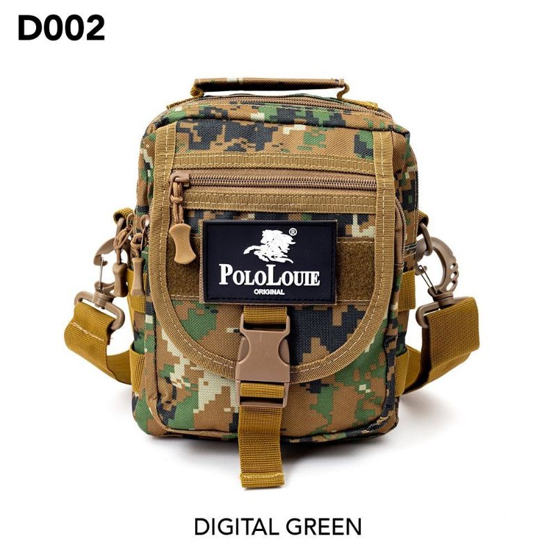 Original Polo Louie 3-in-1 Men Army Military Sling Bag Tactical Waist ...