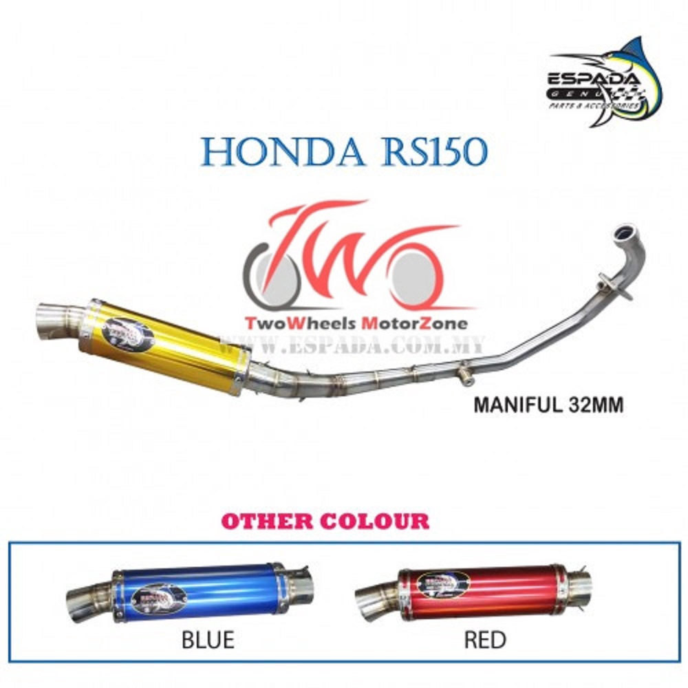 RS150 EXHAUST PIPE MUFFLER COBRA RACING 32MM ESPADA | Shopee Malaysia
