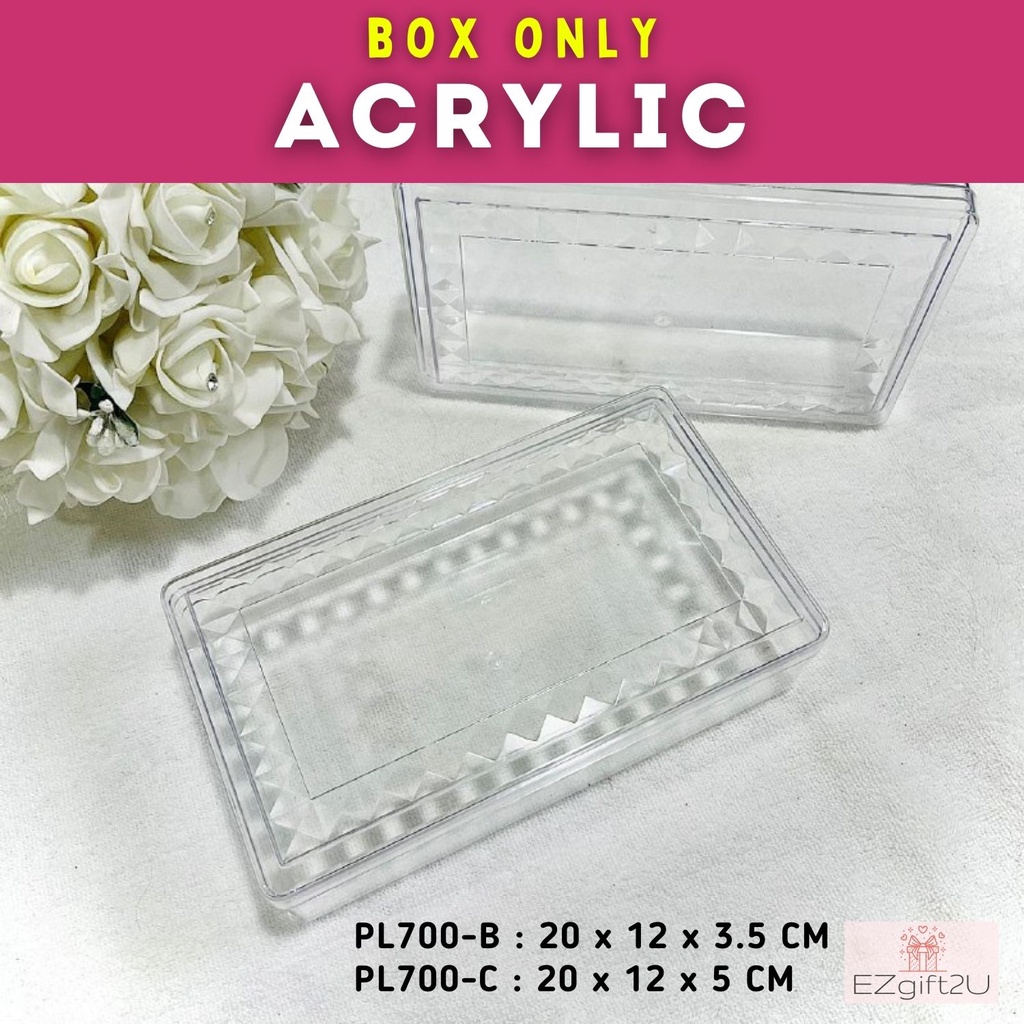 Acrylic Rectangle Gift Box (Box Only) | Surprise Chocolate Packing ...