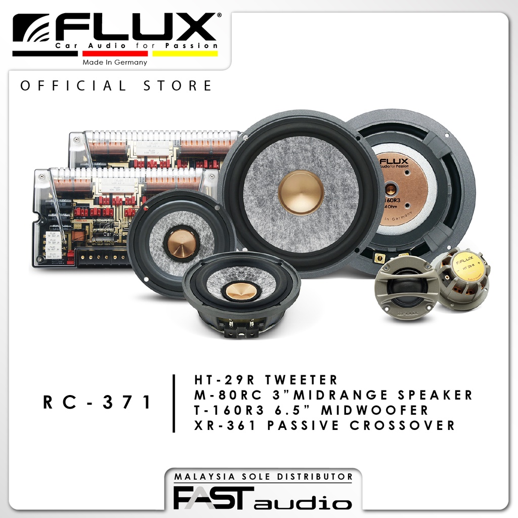 FLUX : RC-371 / Reference Series Car Speaker - [ FAST AUDIO ] | Shopee Malaysia