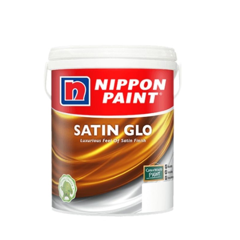 Nippon Satin Glo interior Wall Paint White Cat Dinding Air Kilat Putih ...