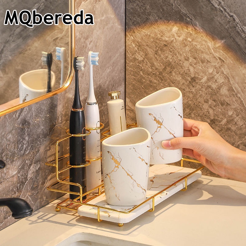 【Ready Stock】New Ceramic Toothbrush Mouthwash Cup Set with Diatom Mud ...