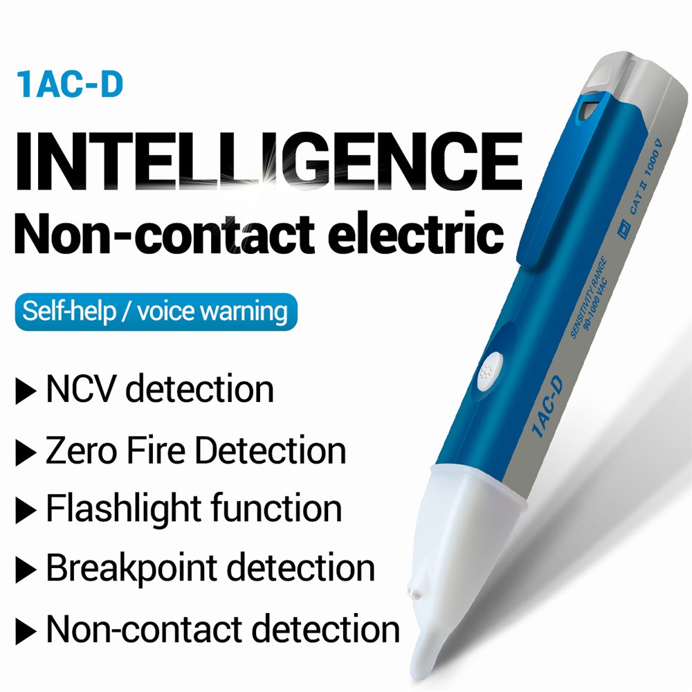 Non-contact AC Voltage Detector Tester Meter Smart Electric Test Pen ...