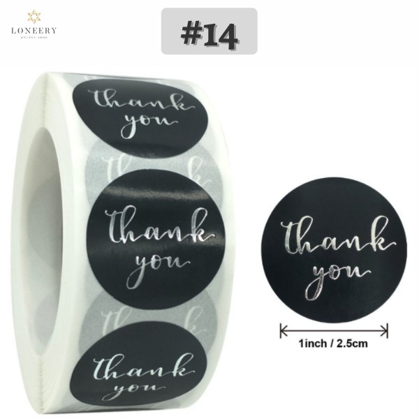 Thank You Sticker 25mm [50 pcs or 500 pcs] | Stiker Terima Kasih | Seal ...