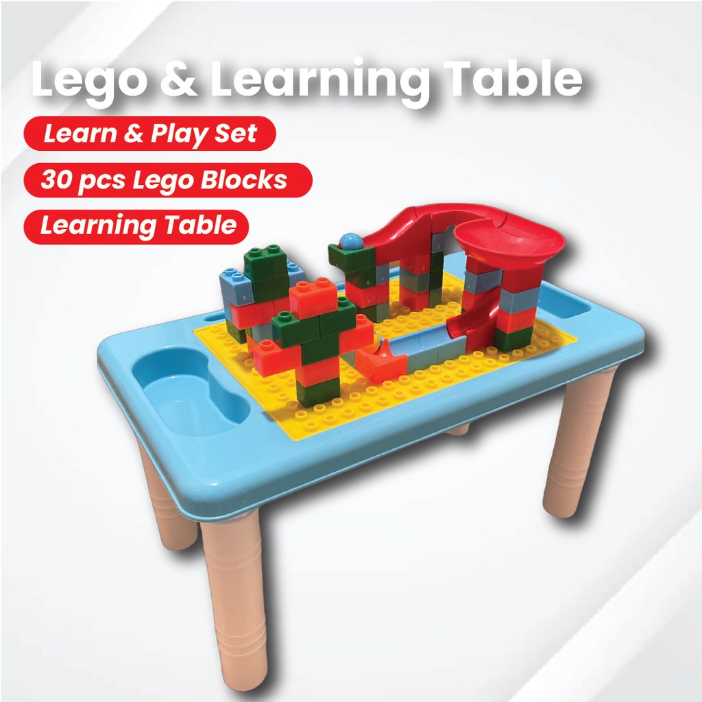 Multi-Function Children Table Building Blocks Learning Playing Study ...