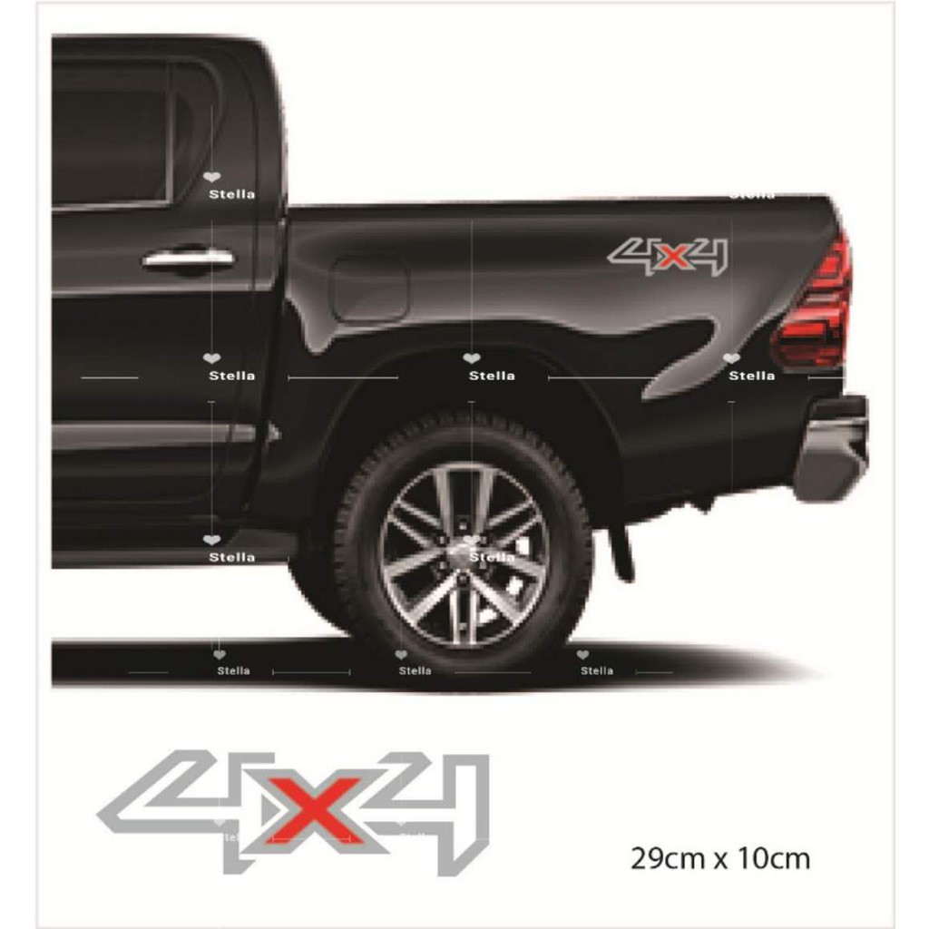 FORD RANGER 4X4 SIDE STICKER DECAL - 29CM X 10CM | Shopee Malaysia