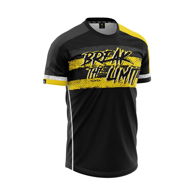 KOVRA Break The Limit 1.0 Jersey - BLACK / WHITE | Shopee Malaysia