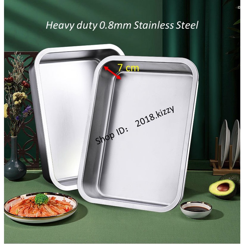KIZZY Heavy Duty Extra Deep Food Rectangle Tray | Shopee Malaysia