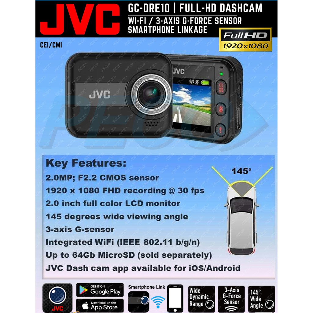 JVC BRAND GC-DRE10 DASHBOARD CAMERA | Shopee Malaysia