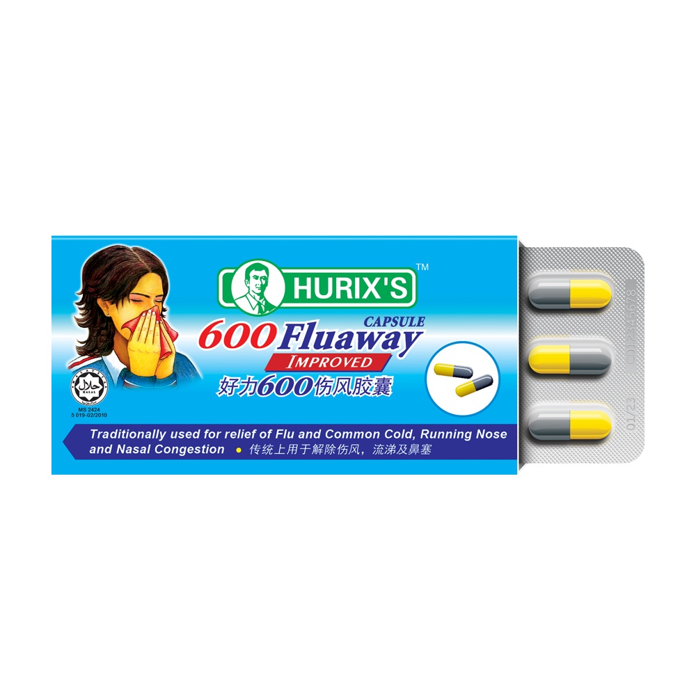 HURIX'S 600 Fluaway Capsule Improved | Shopee Malaysia