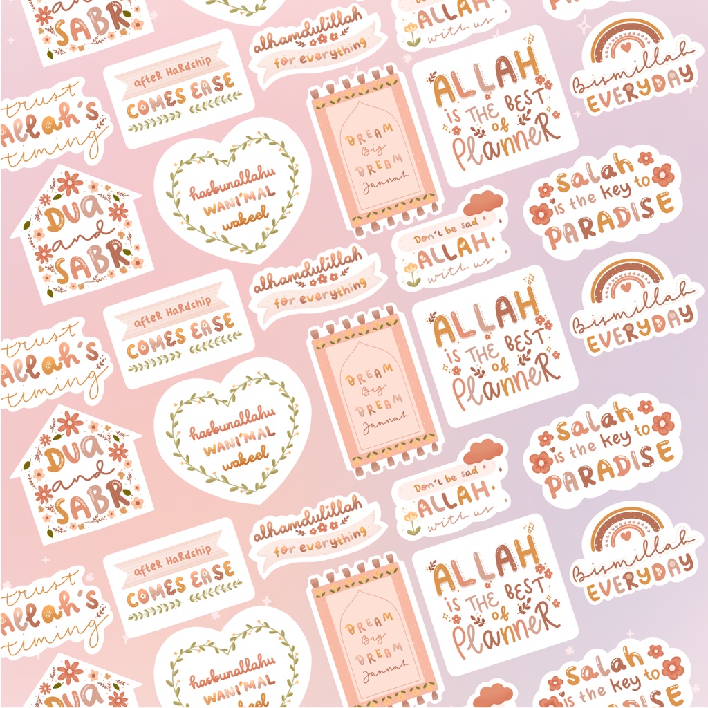 1pcs ISLAMIC QUOTE by Fromkeydee | Aesthetic Sticker Aesthetic Sticker ...