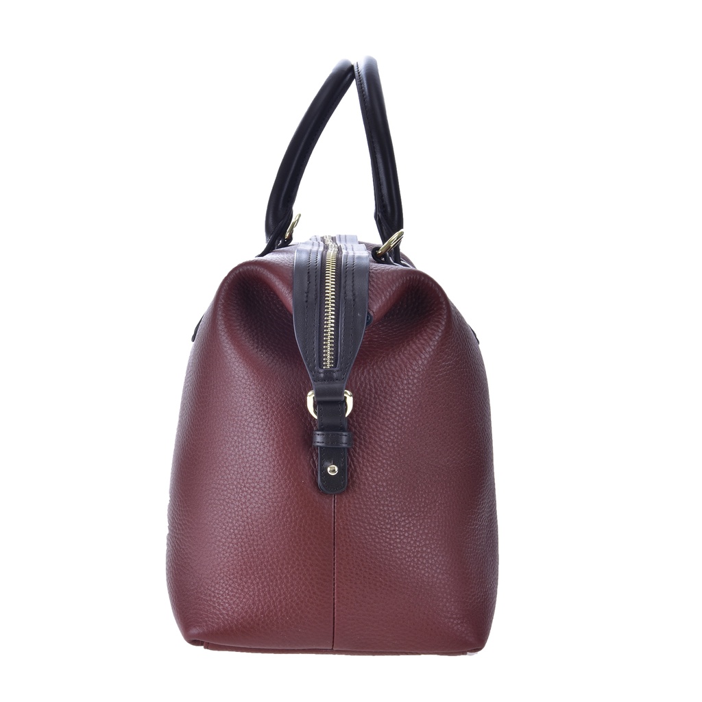 Charles Berkeley DURHAM Genuine Leather Travel Bag Duffel Bag Business ...