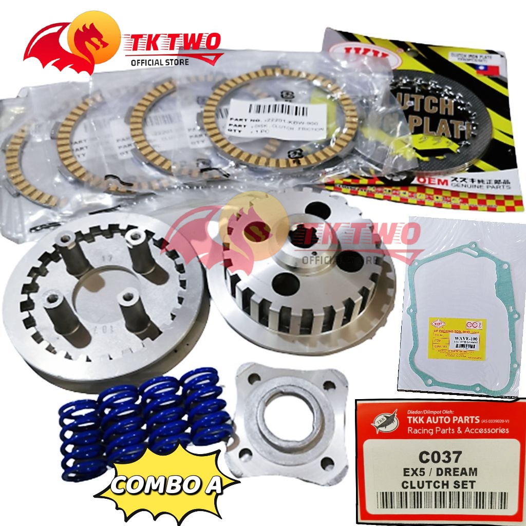(C037) EX5 HP EX5 DREAM CLUTCH SET CLUTCH BOSS WITH PRESSURE PLATE SIAP ...