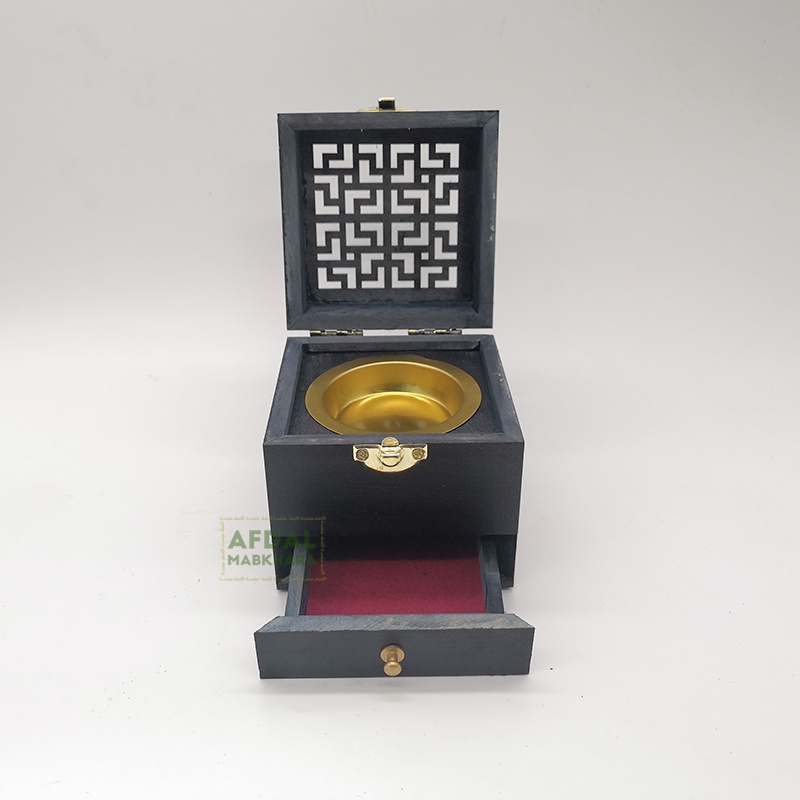 AFDAL ⬛ MABKHARA KIUB HITAM KAYU/OUD BURNER GAYA ARAB/BAKHOOR BURNER ...